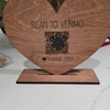Logo and QR Code Tabletop Sign, Logo Sign, QR Code Sign, Craft Booth ...