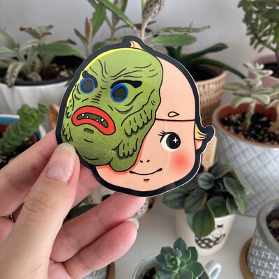Creature Kewpie Vinyl Sticker Horror Classic Monster Black Lagoon ...