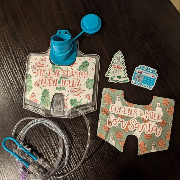 Toys Feeding Pump Door Stickers CHOOSE Pattern Add Name Feeding Tube G ...