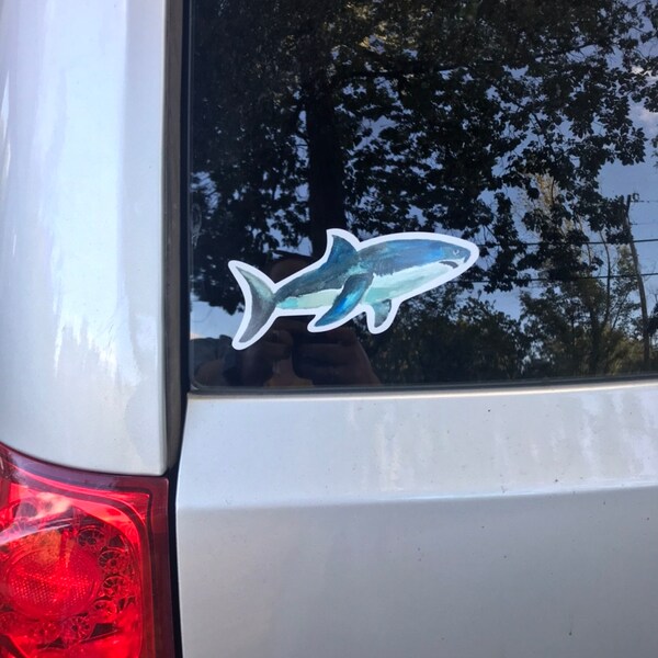 Shark Decal - Shark Vinyl Sticker - Vinyl Sticker - Laptop Decal ...