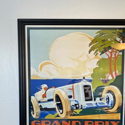 1920s grand Prix Automobile Du Cap D'antibes Vintage Racing Poster - Etsy