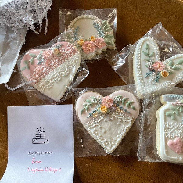 1 Dozen, MINI Heart Valentine's Day Cookies, Cookie Platter, Sugar ...