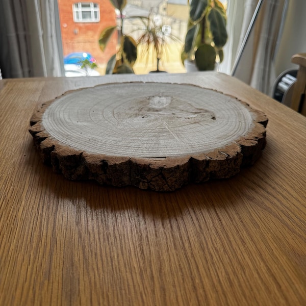 Wooden Cake Board Log Slice Wedding Cake Stand Rustic Cakestand ...