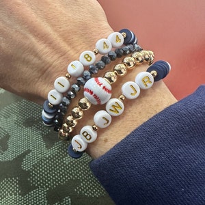 Personalized Sports Bracelets - Etsy
