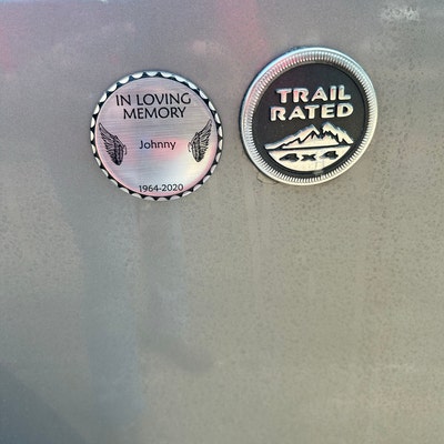 Tufskinz in Loving Memory Rated Badges Brushed Silver 1 Piece Kit - Etsy