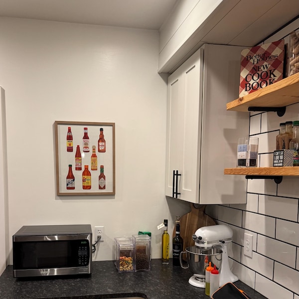 Hot Sauce Brands Art Print: Kitchen Quirky Poster - Etsy