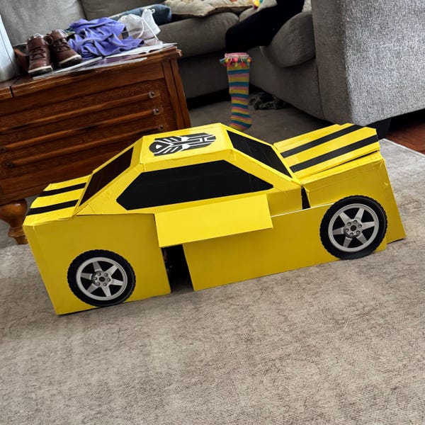 Template for Transforming Car Costume for Kids Halloween Costume ...