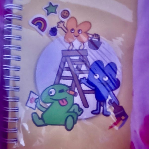 BFDI Reusable Sticker Book (four, X, Two) - Etsy UK