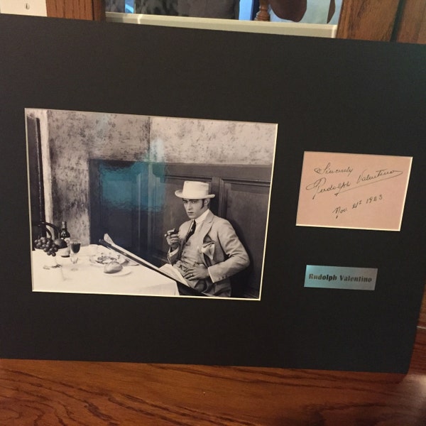 Vintage Basil Rathbone Autograph Autographed Signed Display Art Piece ...