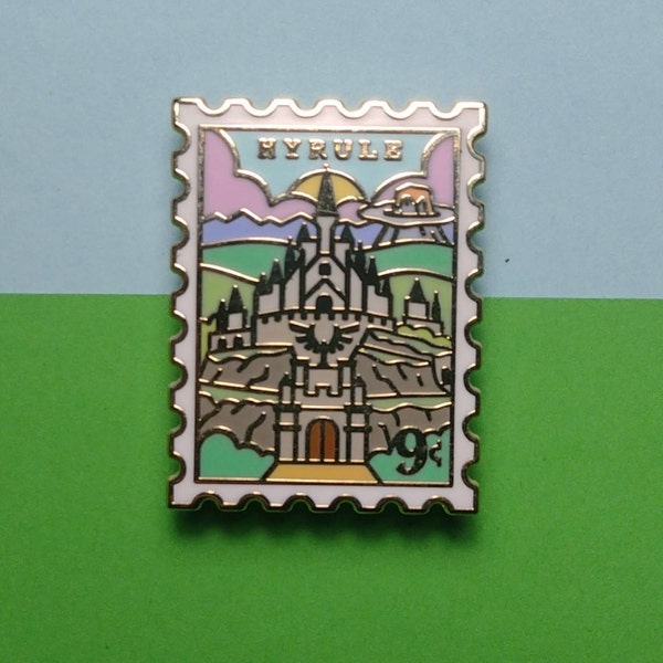 Hyrule Stamp Enamel Pin: Zelda Lapel Pin - Etsy