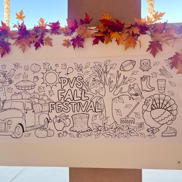 LARGE Garden Party Coloring Sheet | Customized GIANT Garden Flowers ...