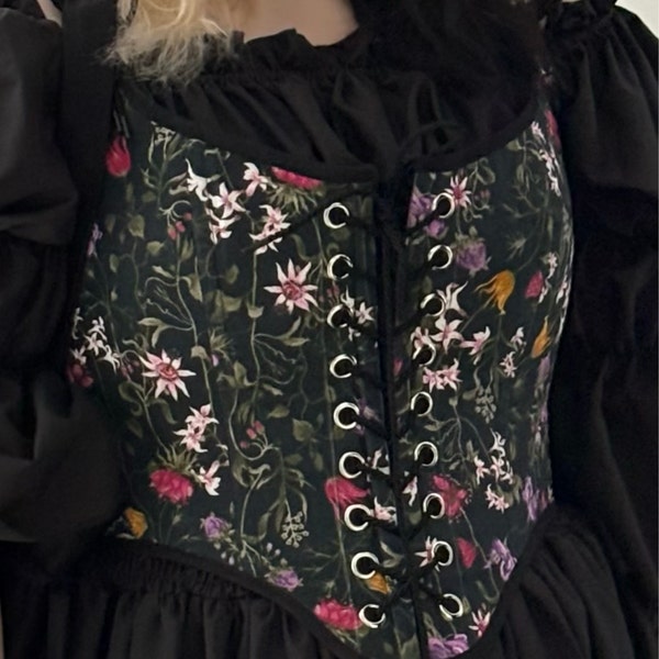 Renaissance Corset Bodice Sewing Pattern/ Cottagecore | 11 SIZES | Pdf ...