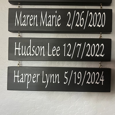 Add on Name Slat for Grandparents Sign With Metal Hardware - Etsy