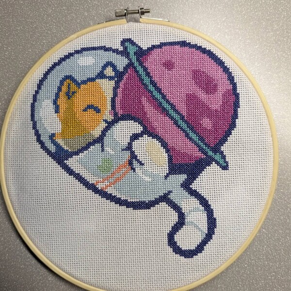 Astronaut Cat Cross Stitch Pattern PDF - Instant Download - Space Love ...