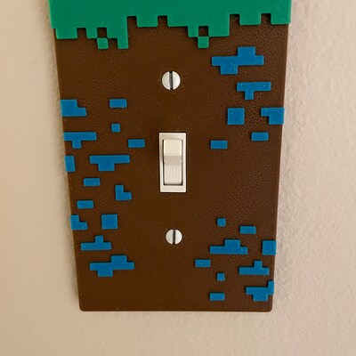Mining Light Switch Cover Mining Switch Plates Video Game Kids Room ...