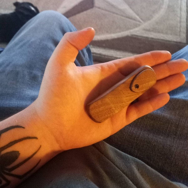Premium Wedge Tip Pocket Pipe Hardwood Block Wooden Smoking Pipe With ...
