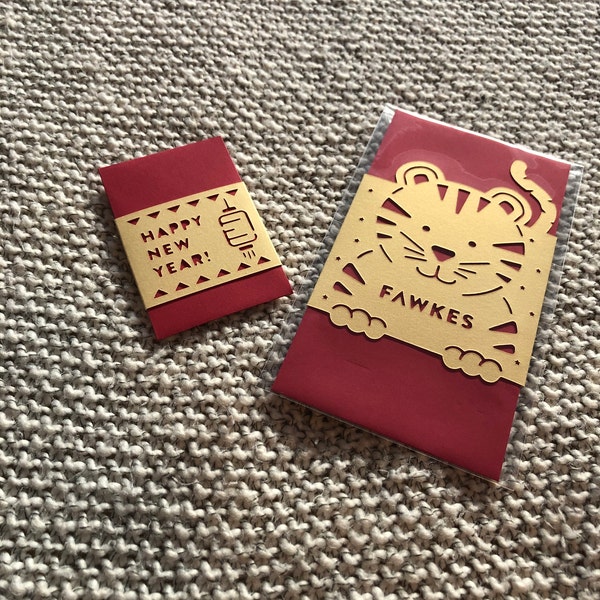 2022 Personalized Red Envelopes, Year of the TIGER, Lunar New Year Gift ...
