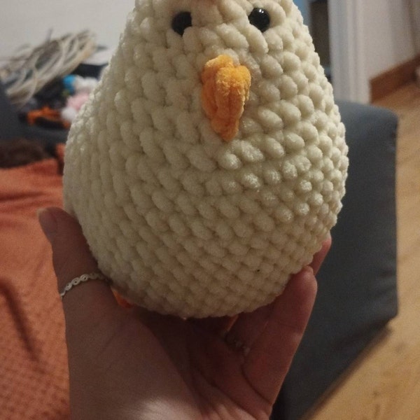 Mini Chicken Crochet Pattern PDF Low-sew Amigurumi Toy Pattern DIY ...