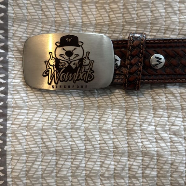 Matte Finish Custom Logo Stainless Buckle Leather Belt Buckle ...