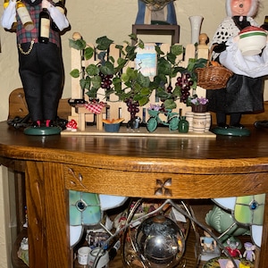 Hand Crafted White Wood Rocker. Prop, for Byers Choice Carolers or ...