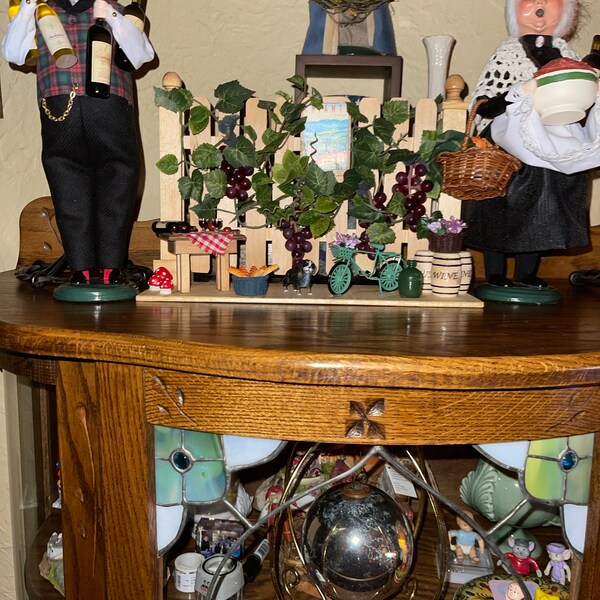 Vineyard Handcrafted Wood Fence. Prop, for Byers Choice Carolers or ...