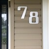 6 Inch Modern House Numbers Address Numbers Adhesive Numbers Floating ...