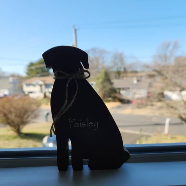 Rustic Personalized Lab 5.25"h/labrador W Name/dog Lover Gift/black Lab ...