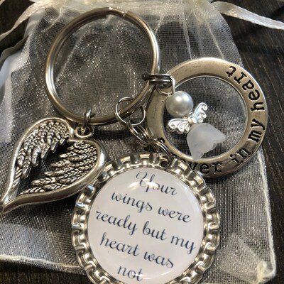 Remembrance Keychain Memorial Gift Memorial Keyring Photo Memorial Gift ...