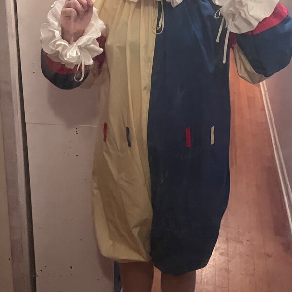 Adult Clown Collar/cuffs Black and White Gingham Ruffle Costume Clown ...