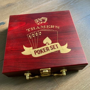 Personalized Poker Set, Poker Gifts, Poker Chip Display, Poker Player ...
