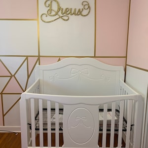 Baby Name Sign Over the Crib Sign Wooden Name Sign Wall Hanging Name ...