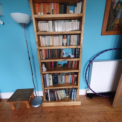 Rustic Bookshelves, Free Standing Bookshelves, Reclaimed Timber Shelves ...