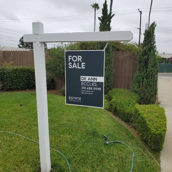 Real Estate for Sale Sign With FREE Shipping | 24"x18" Alumicore Thick ...