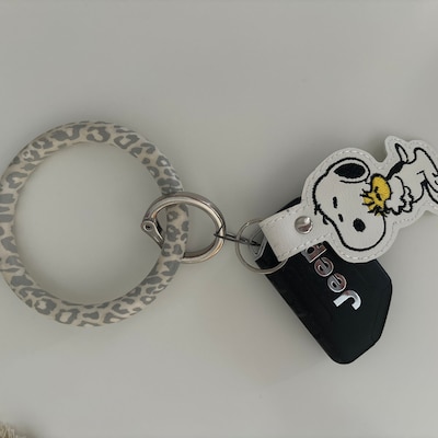 Peanuts Snoopy Woodstock Embroidered Key Fob - Etsy