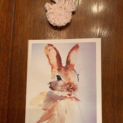 8X10 Brown Bunny Original Watercolor Painting Print, Great New Mom Gift ...
