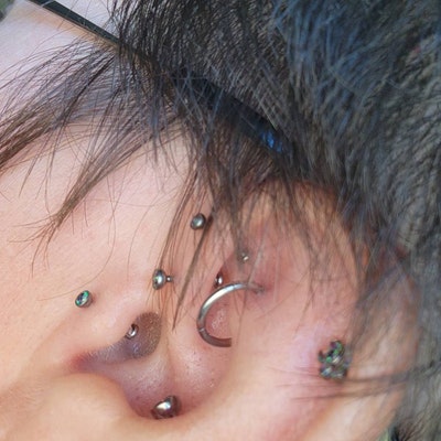 Alien Bendable Septum Ring Hoop Daith Ring Nose Ring Cartilage - Etsy