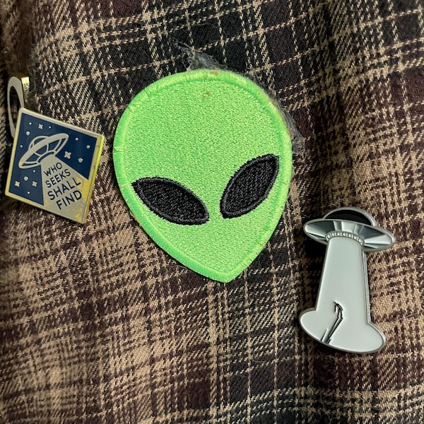 Alien Iron on Patch - Etsy