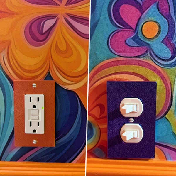Beveled Colored Light Switch Cover, Outlet Cover, Switch Plate Cover ...