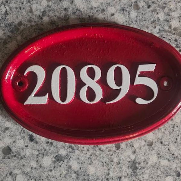 Vintage Address Sign, House Sign, House Number, Address Plaque, House ...