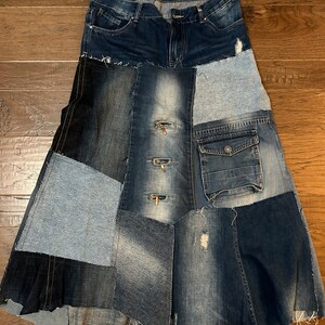 Upcycled Denim Jacket, Reconstruction Denim, Size S - Etsy