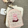 Hand Embroidery Key Cover. Cute Handmade Embroidery Key Case. Pull-out ...