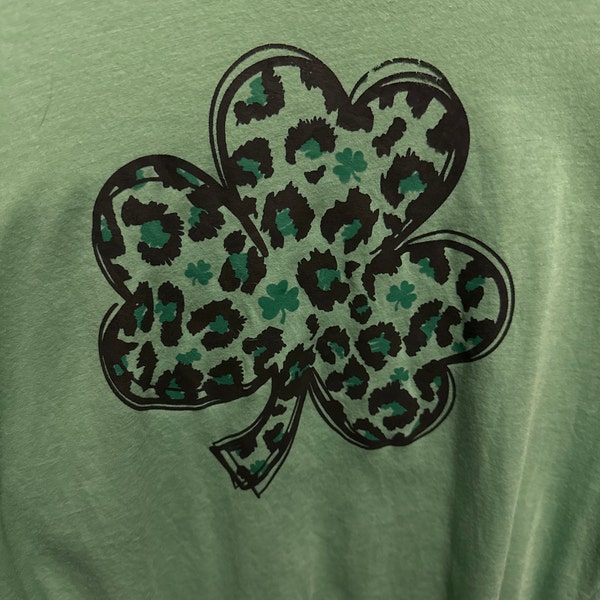Leopard Print Shamrock Svg, St Patricks Day Svg, Shamrock Svg, St ...