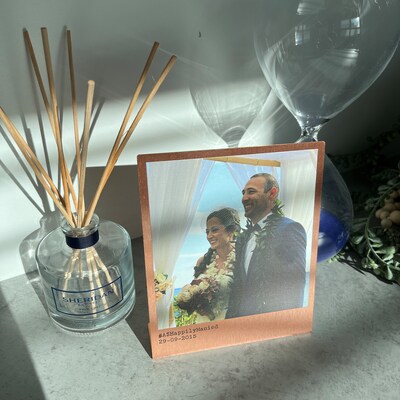 Personalised Solid Copper Photo Print - Etsy