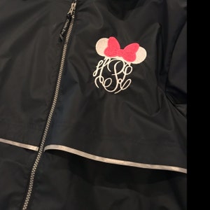 Disney Monogram Rain Jacket for Women, Minnie Mouse Mickey Mouse ...