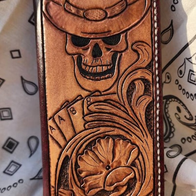 Roper Wallet Tooling Pattern, Western Floral Pattern, Sheridan Floral ...