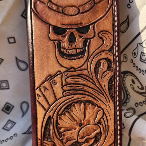 Western Floral Leather Tooling Pattern, Leatherwork Carving Pattern ...