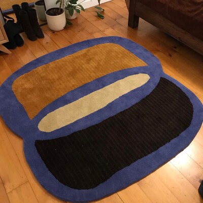 Modern Abstract Handmade Tufted Area Rug for Living Room - Etsy