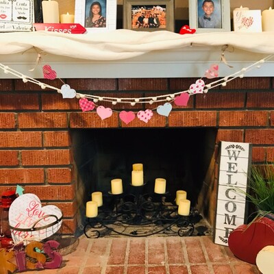 Valentine Banner,rustic Valentine Banner,valentine Decor,valentine ...