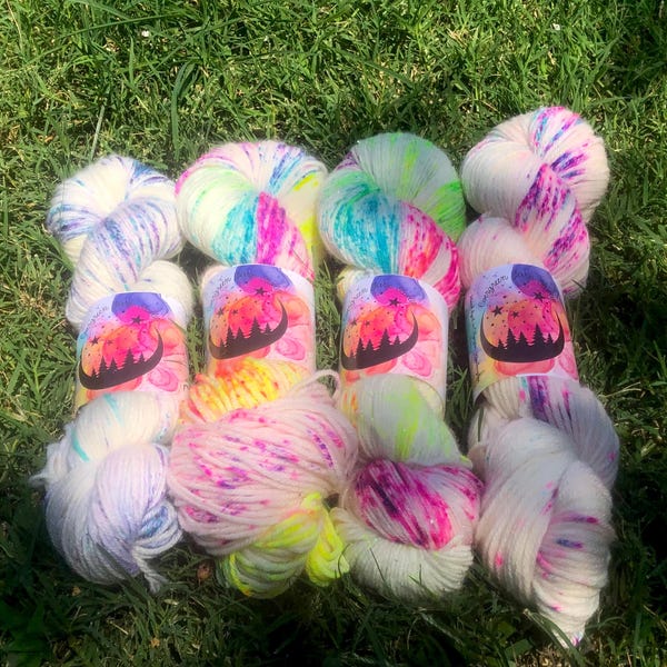 Wild Child | MADE TO ORDER | Hand Dyed Yarn, Indie Dyed Yarn, Sock Yarn ...