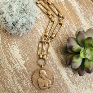 1 FOOT MC72 Hand Made Raw Brass Chain - Etsy